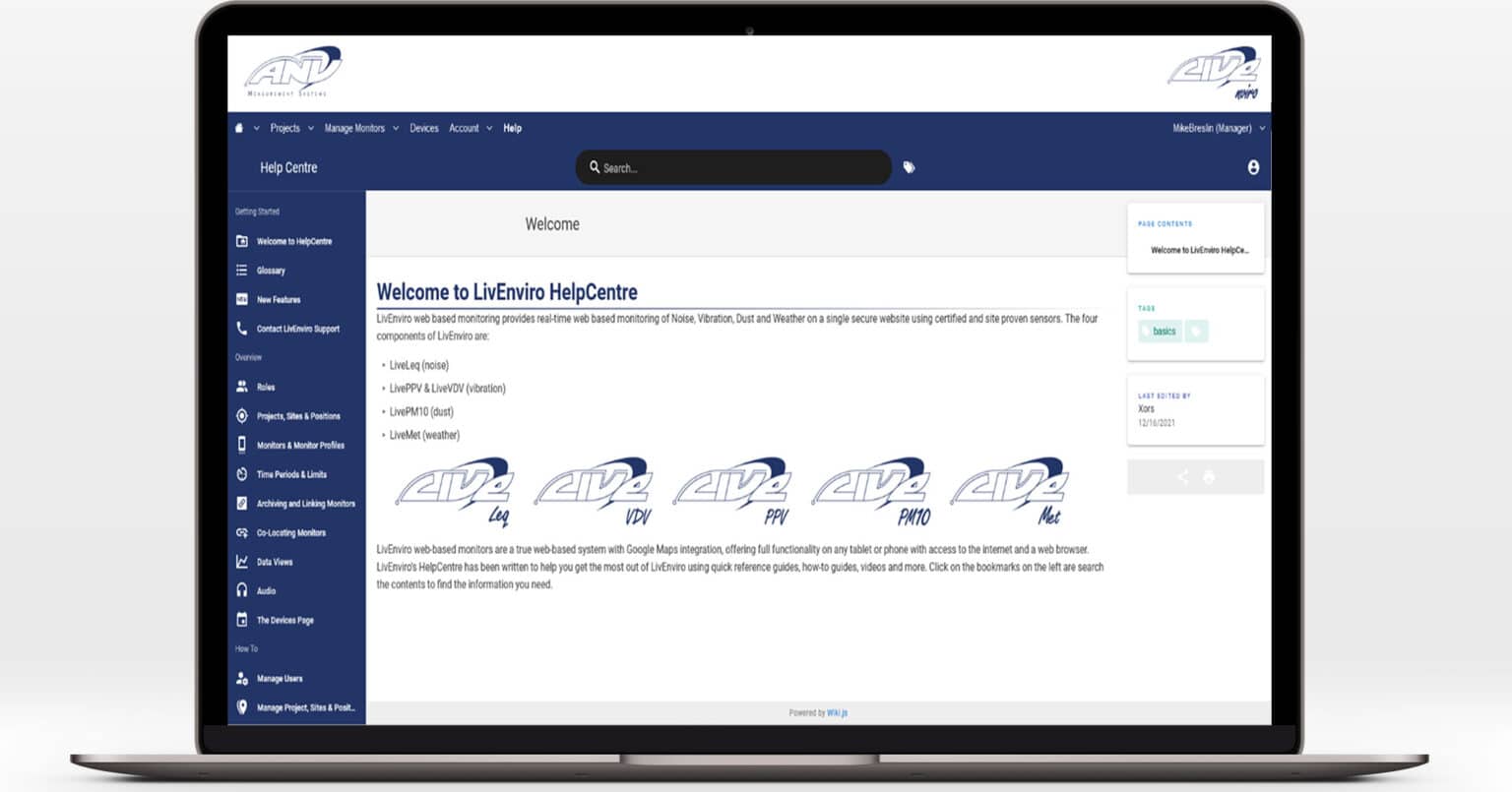 LivEnviro Web-based Noise and Vibration Monitoring LivEnviro Web-based Noise and Vibration Monitoring
